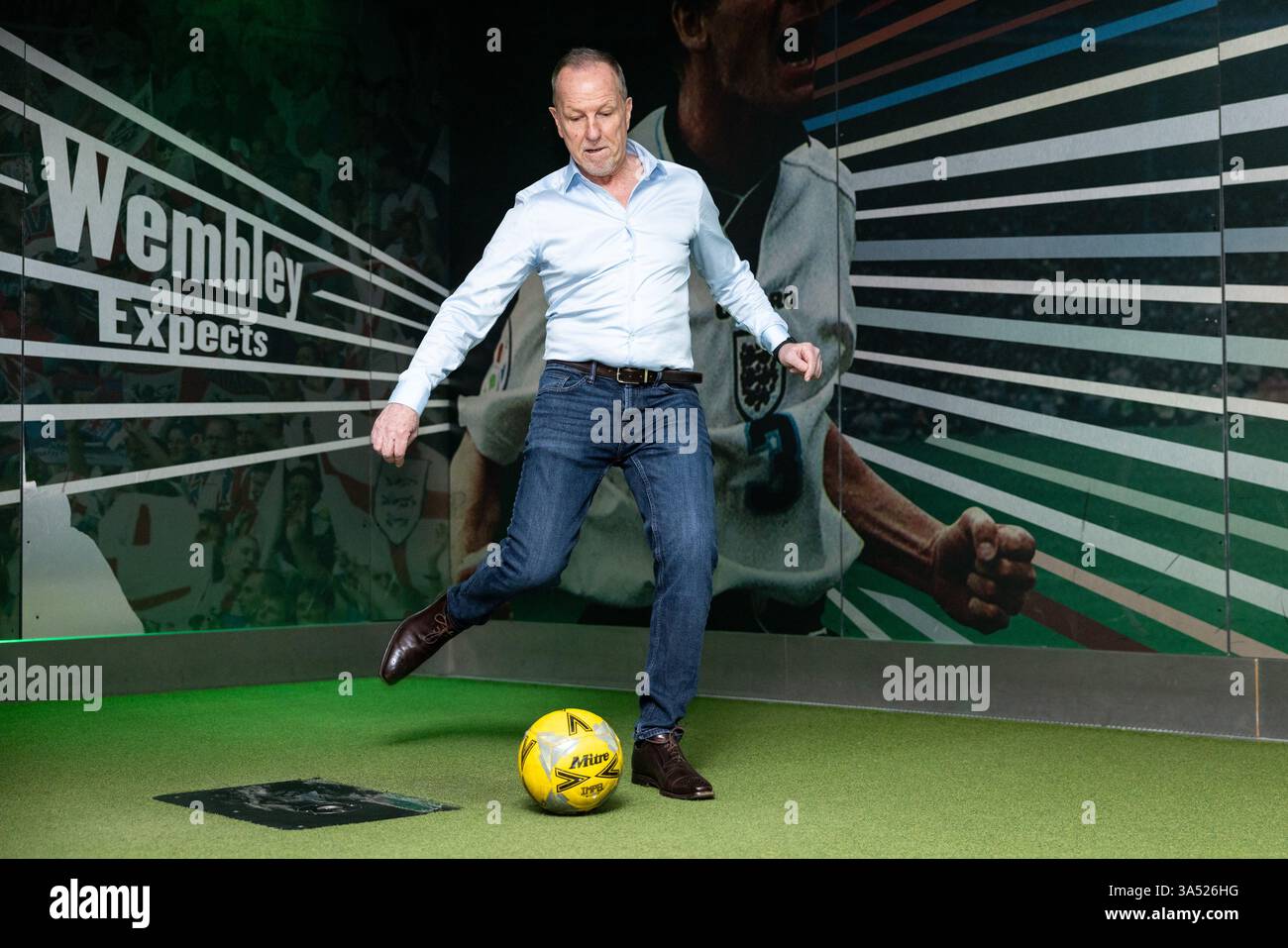 EDITORIAL USE ONLY Former Everton and England footballer, Trevor Steven ...