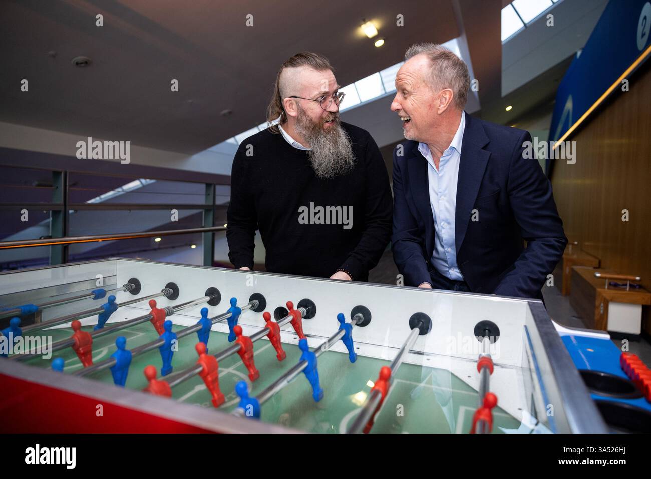 EDITORIAL USE ONLY Former Everton and England footballer, Trevor Steven ...