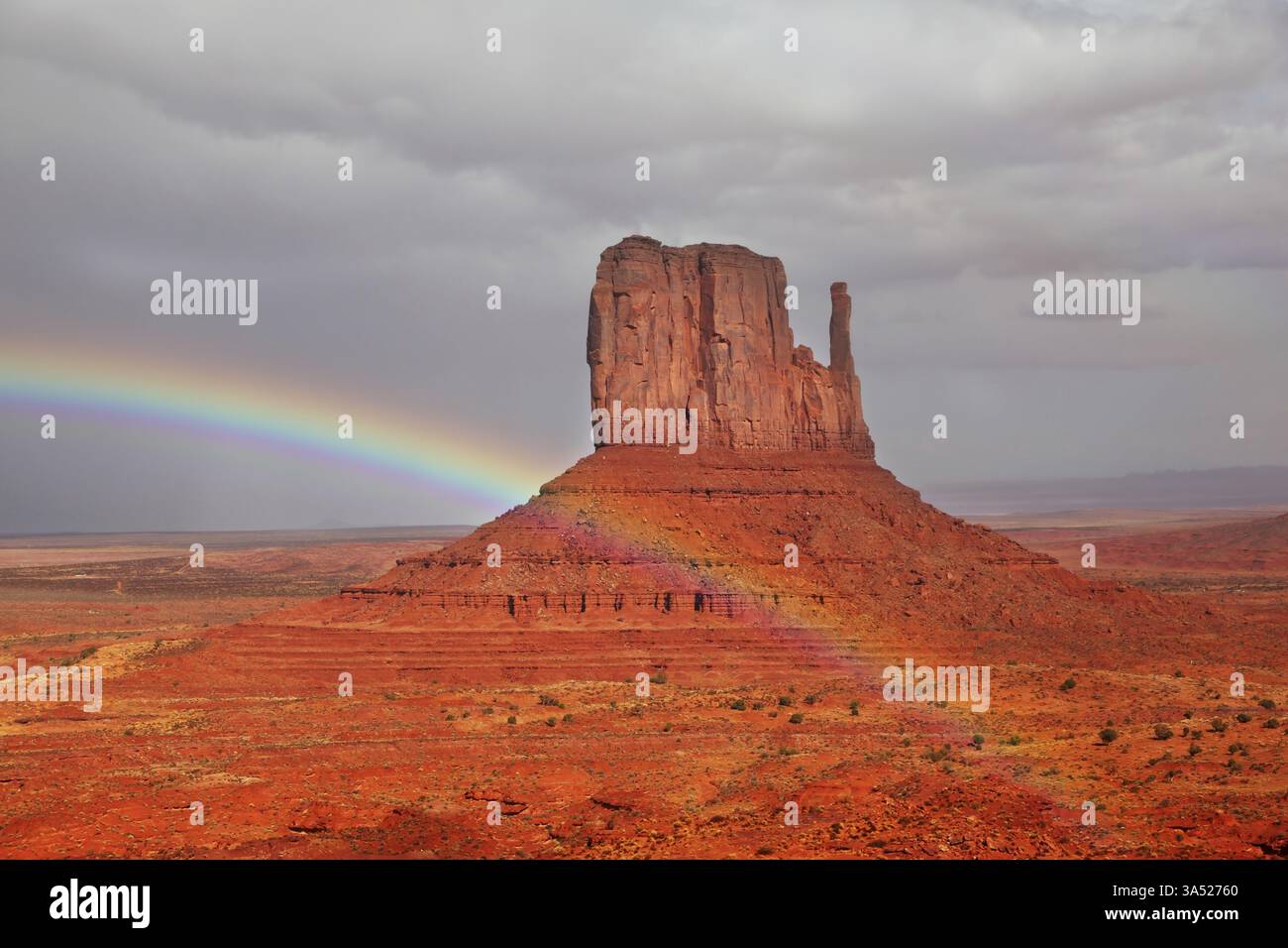 Red Desert. Monument Valley - Navajo Reservation during the summer ...