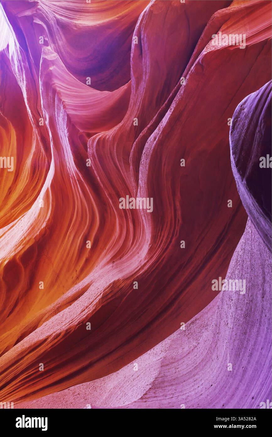 Magic colors of Canyon Antelope in the USA Stock Photo - Alamy