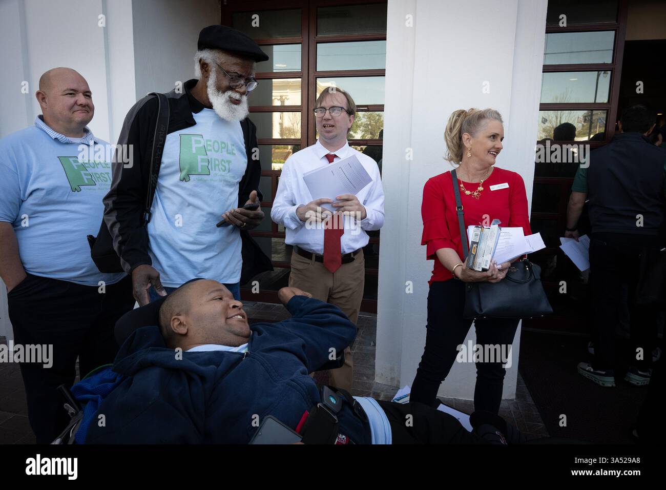 March 19, 2025, Montgomery, Alabama, USA: Colby Spangler stands with ...