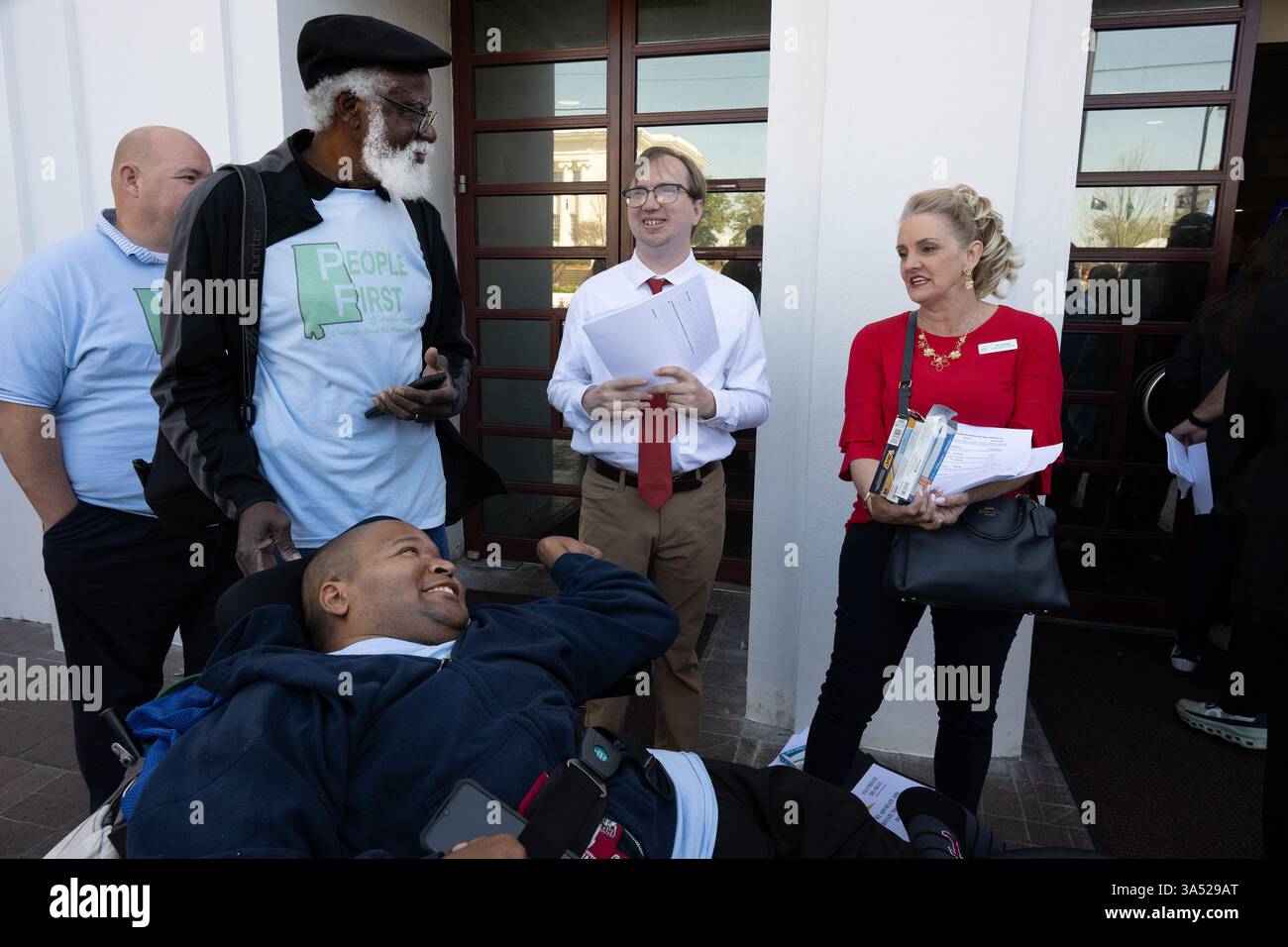 March 19, 2025, Montgomery, Alabama, USA: Colby Spangler stands with ...