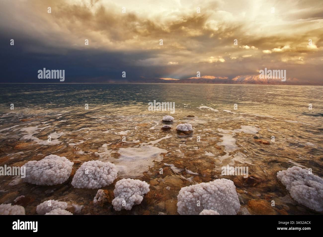 Grandiose spring thunder-storm on the Dead Sea Stock Photo - Alamy
