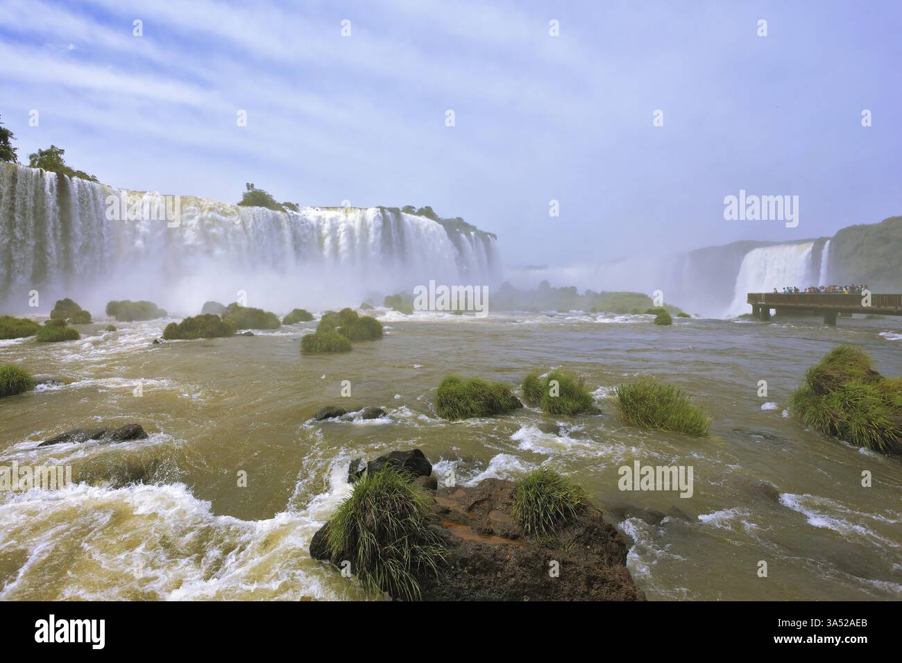 Fantastically spectacular boiling and thundering waterfalls of Iguazu ...
