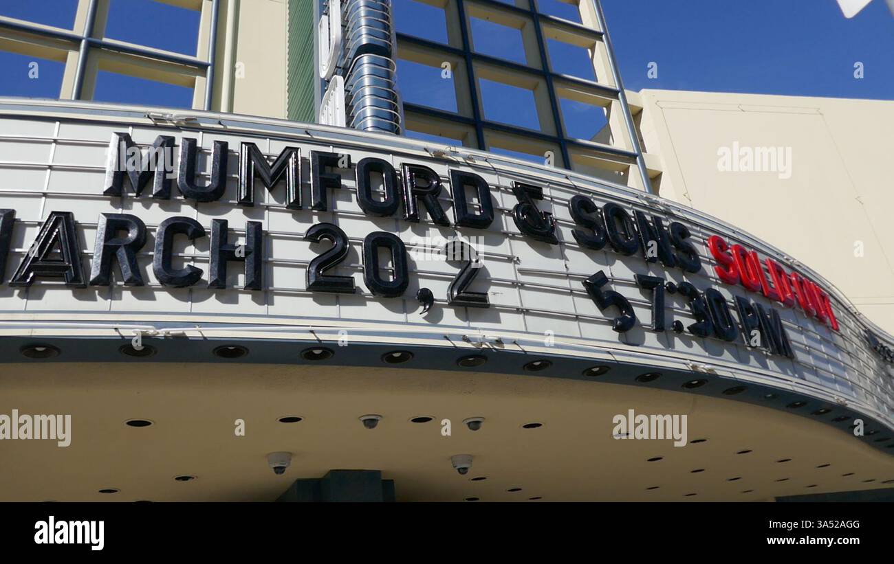Los Angeles, California, USA 19th March 2025 Mumford & Sons Concert ...
