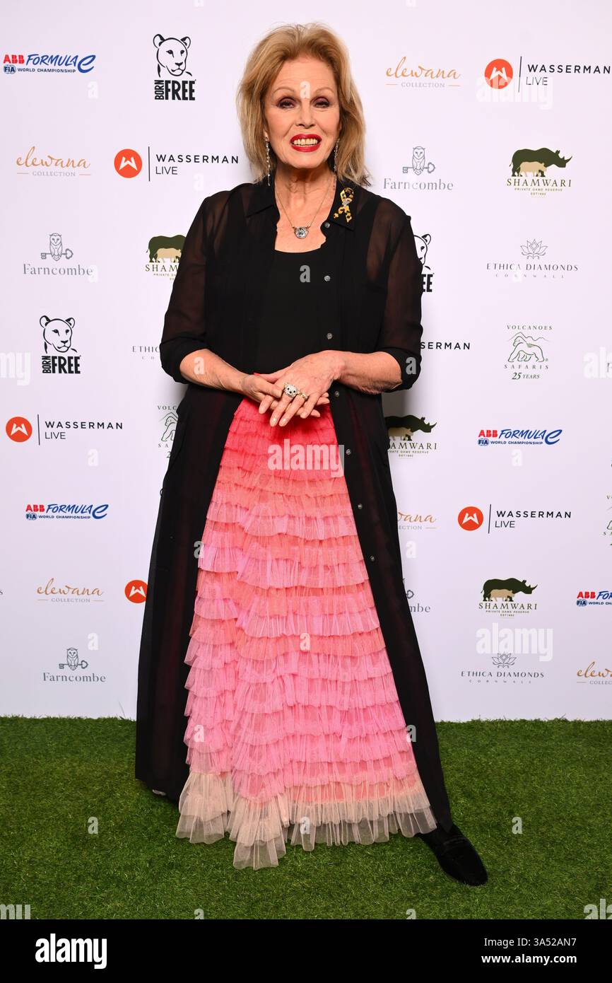 EDITORIAL USE ONLY Dame Joanna Lumley attends Born Free's 'Footsteps to ...
