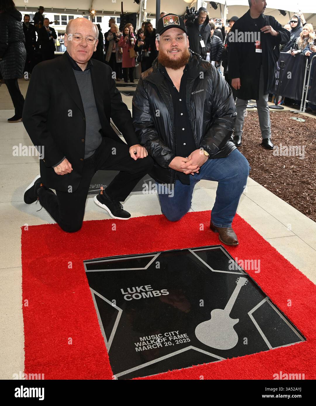 Colin V. Reed and Luke Combs attending his Music City Walk of Fame ...