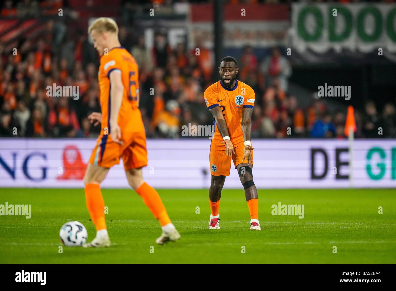 Rotterdam, The Netherlands. 20th Mar, 2025. Rotterdam - Lutsharel ...