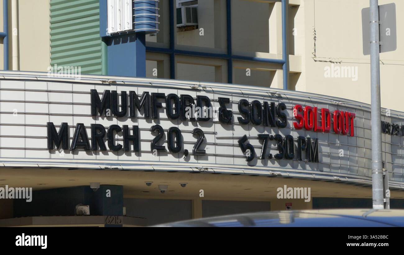 Los Angeles, California, USA 19th March 2025 Mumford & Sons Concert ...