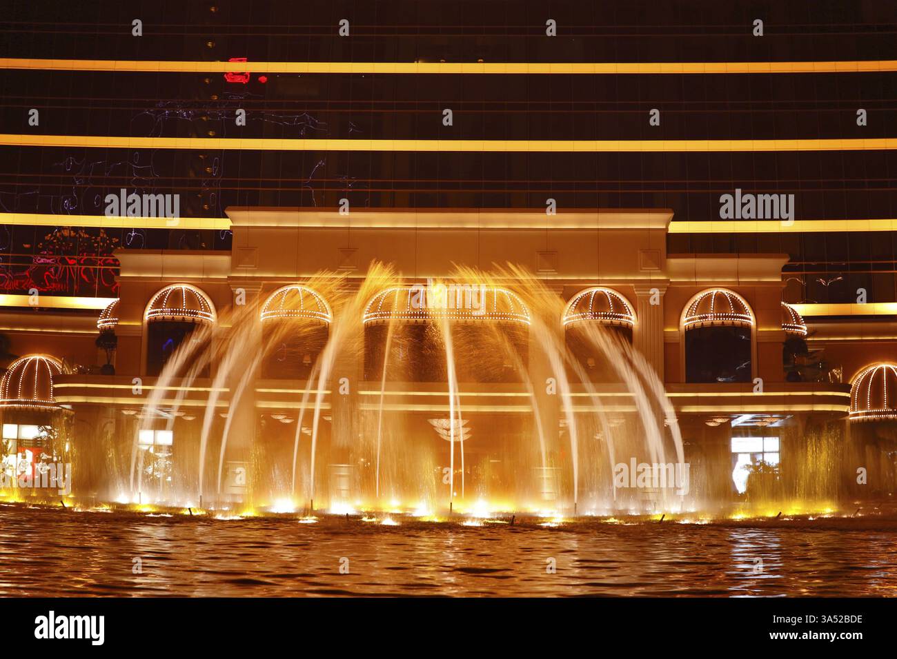 Magnificent evening performance Dancing fountains in the entertaining ...