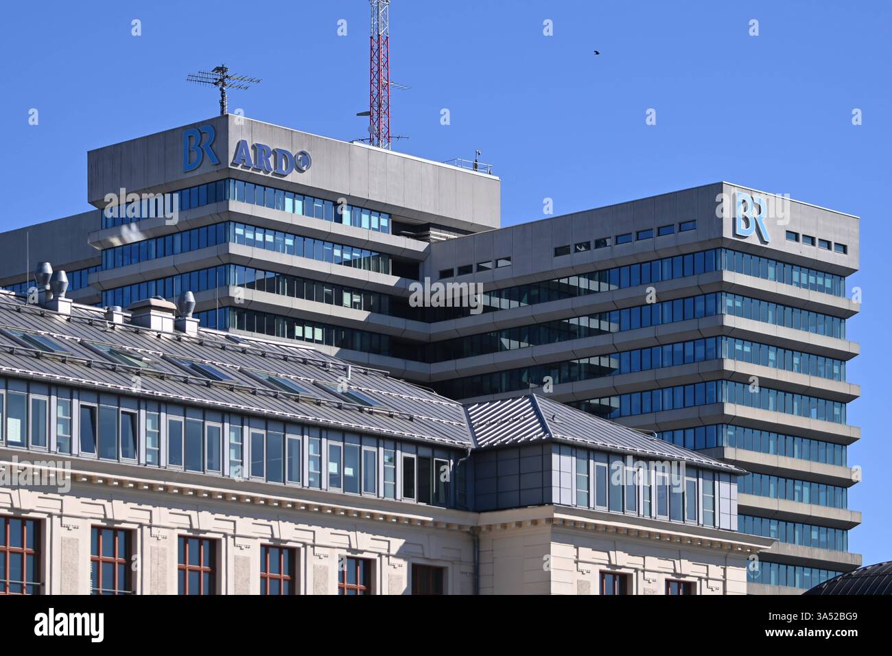 Funkhaus Bayerischer Rundfunk BR ARD am Rundfunkplatz in Muenchen ...