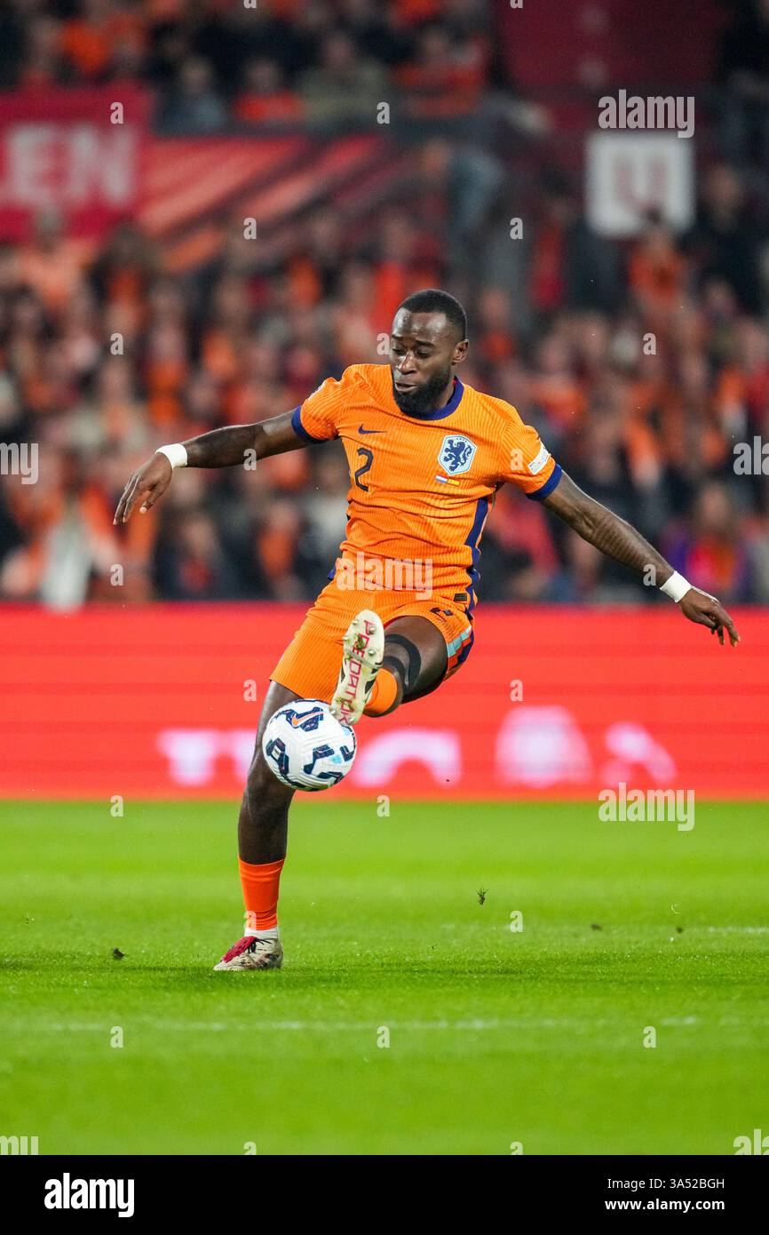 Rotterdam, The Netherlands. 20th Mar, 2025. Rotterdam - Lutsharel ...