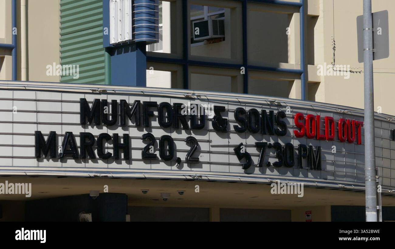 Los Angeles, California, USA 19th March 2025 Mumford & Sons Concert ...