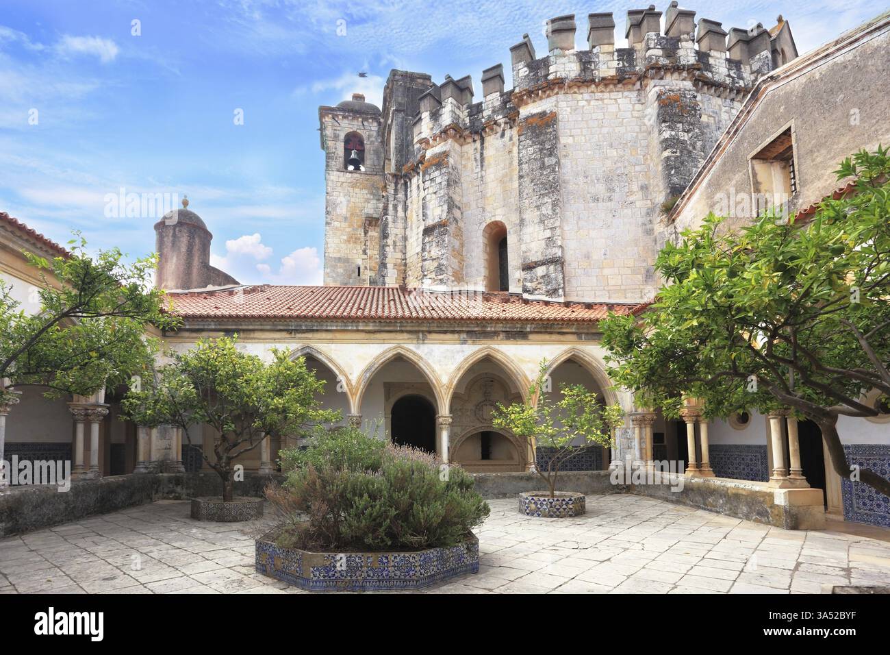 The imposing medieval castle - the monastery of the Templars. Cozy ...