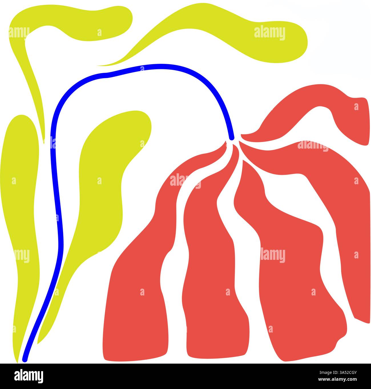 graphic abstract square flowers cartoon vector illustration Stock ...