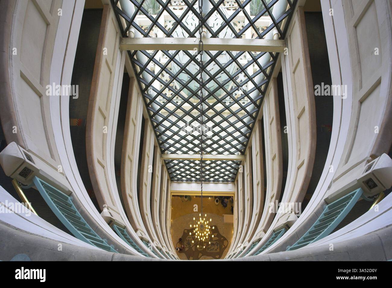 The hall of magnificent hotel photographed from above Stock Photo - Alamy
