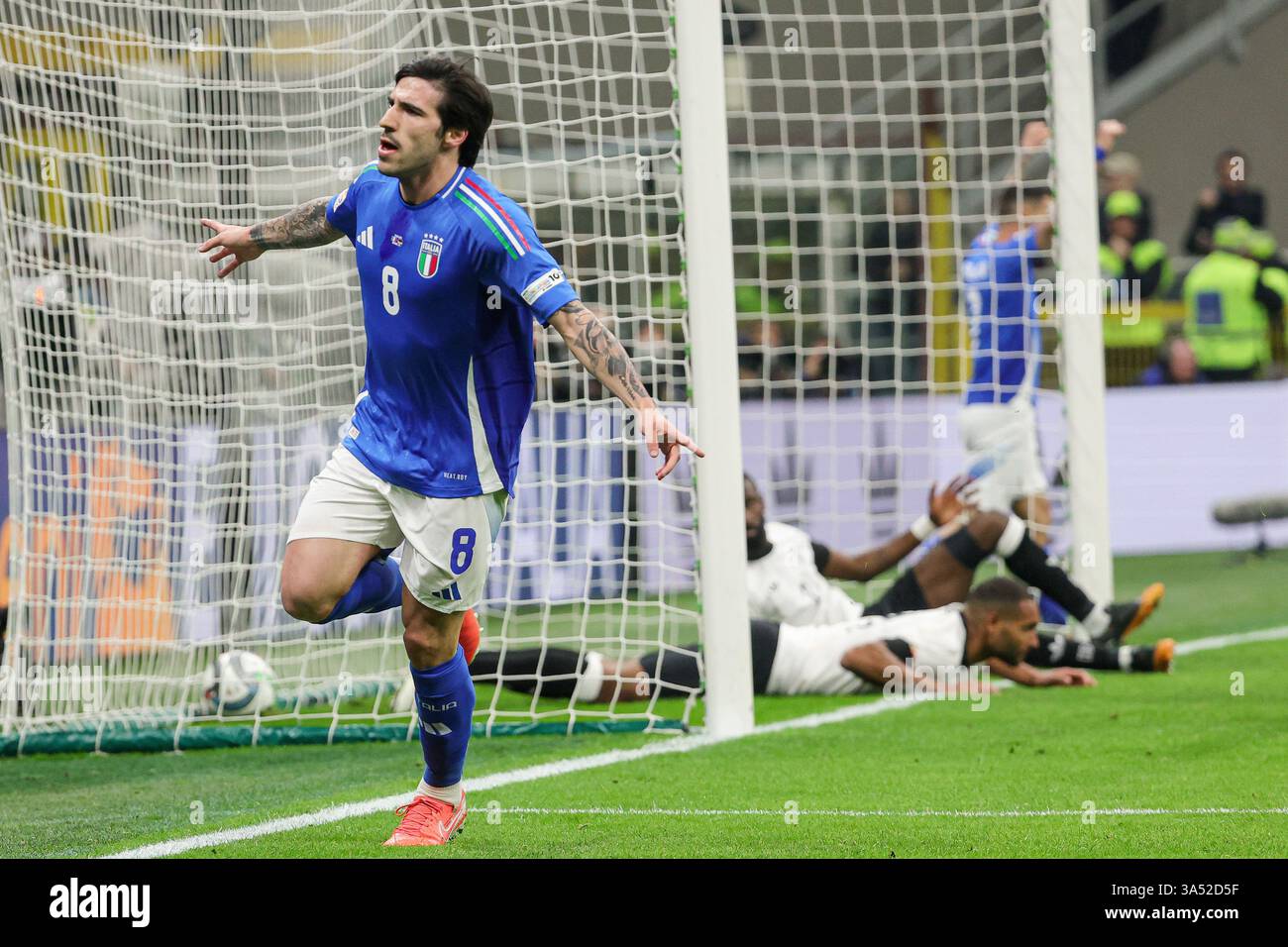 20th March 2025; Stadio San Siro, Milan, Italy, UEFA Nations League Football, Quarter Finals ...