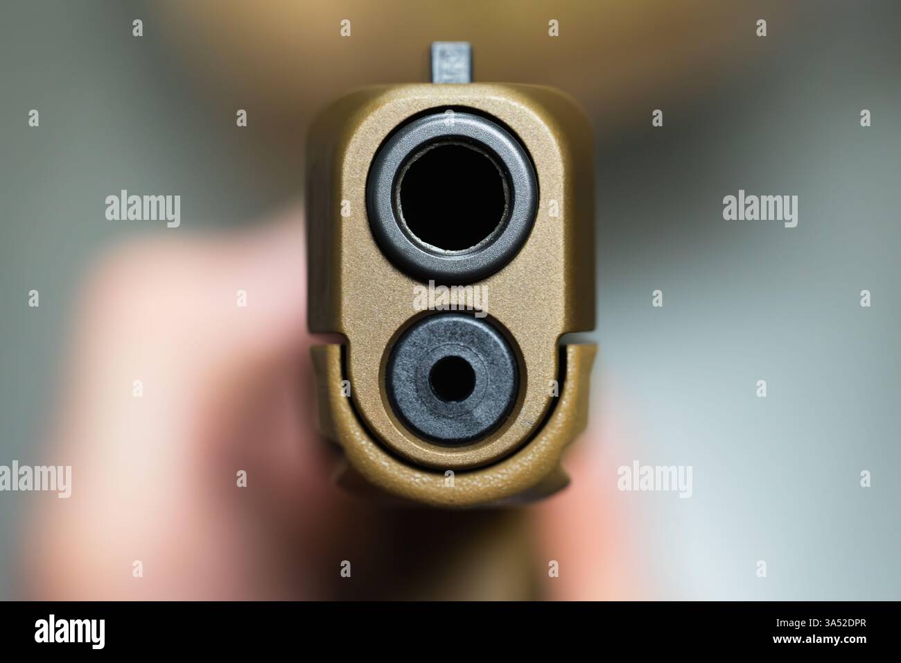 Handgun barrel front sight hi-res stock photography and images - Alamy