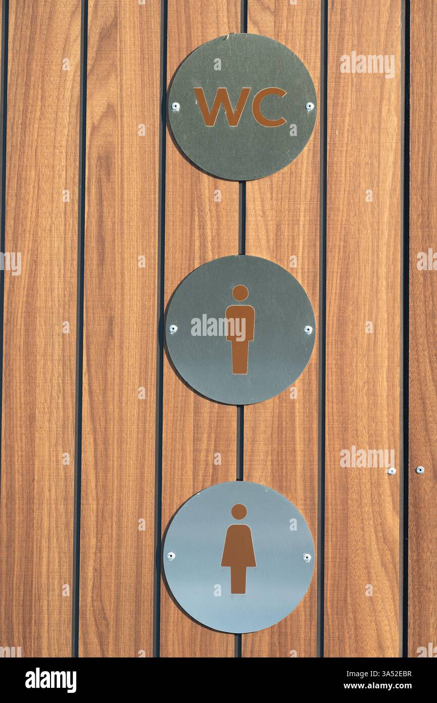 Modern restroom signs blend functionality and design, highlighting ...