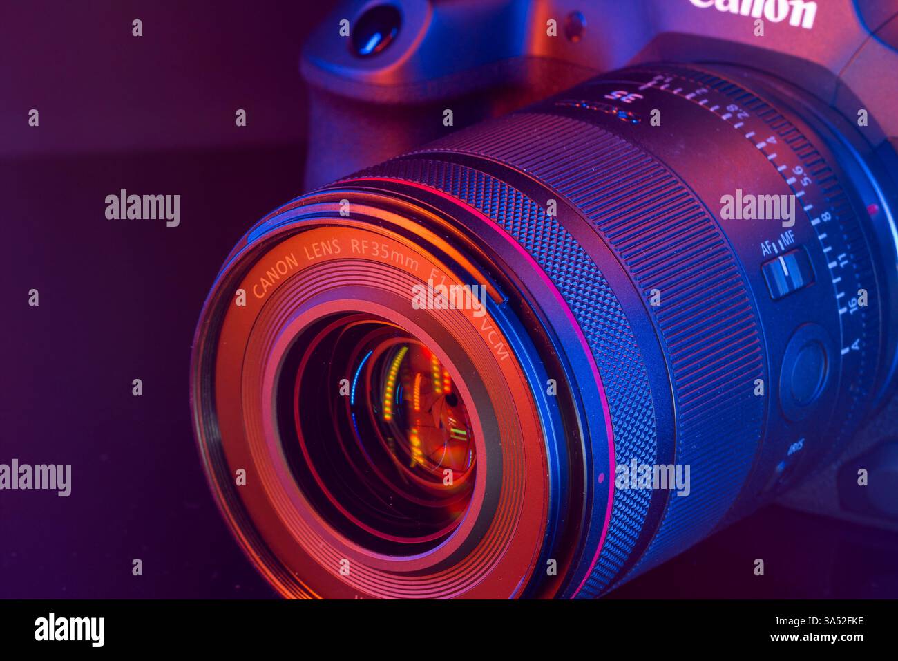 Milan, Italy - March 20, 2025: close up on a Canon EOS R5 Mark II ...