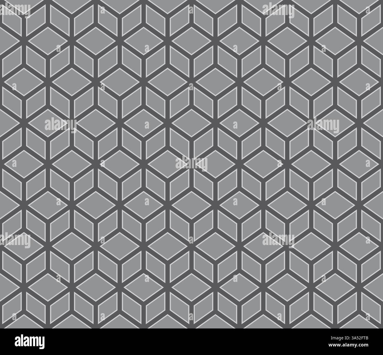 Geometric shape art cubes drawing Black and White Stock Photos & Images ...