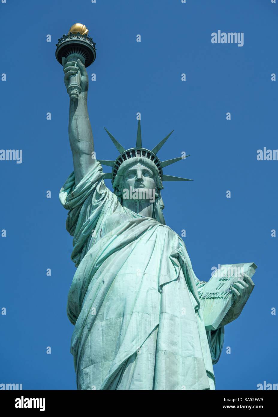 The Statue of Liberty, iconic landmark and symbol freedom, New York ...