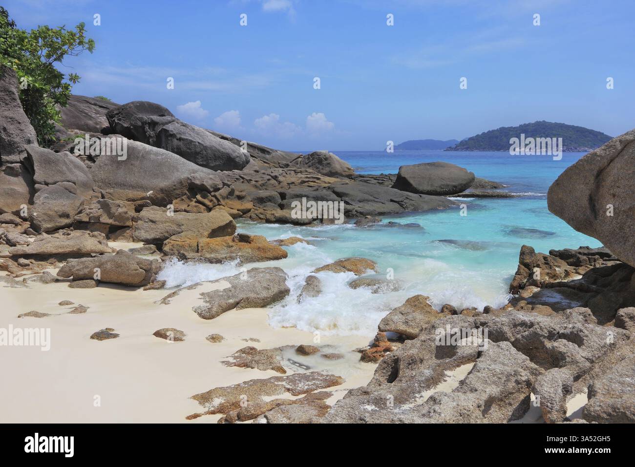 Similan Islands, Andaman Sea, Thailand. Finest white sand beach ...