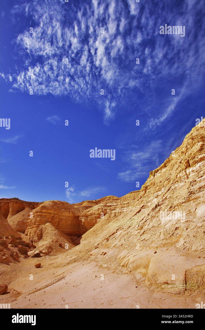 Natural formations from sandstone in the well-known gorge Ein-Avdat in ...