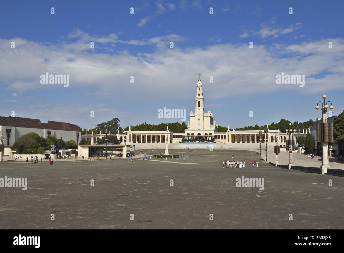 The religious center in the small city of Fatima in Portugal. The ...