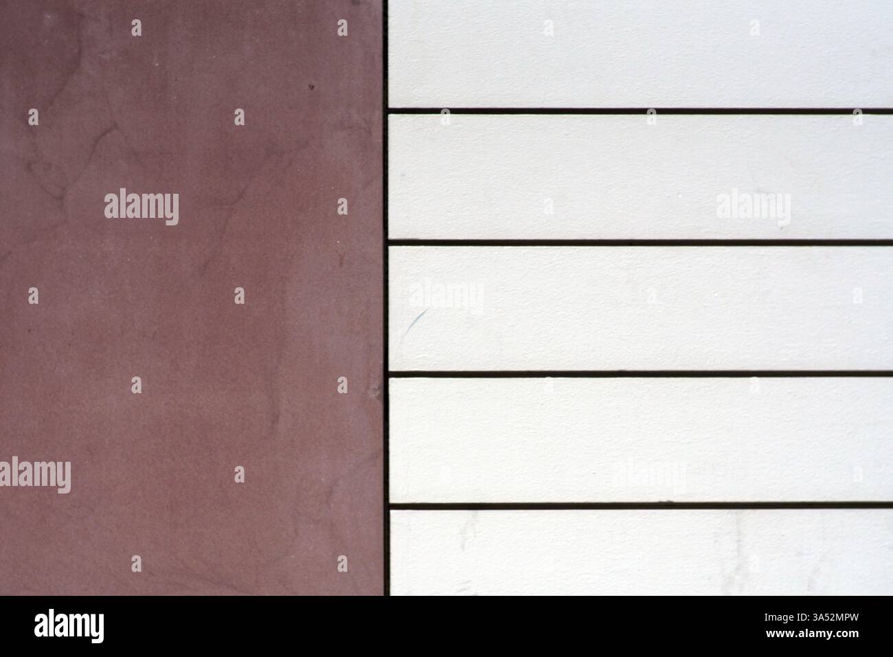 A light beige and brown modern facade cladding made of sandstone Stock ...