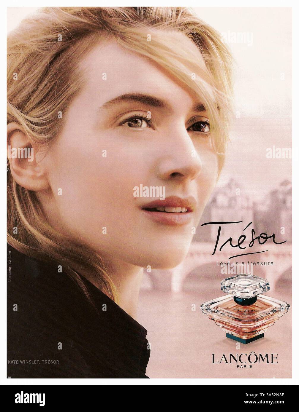 2009 advertisement for Lancôme Trésor perfume featuring actress Kate ...