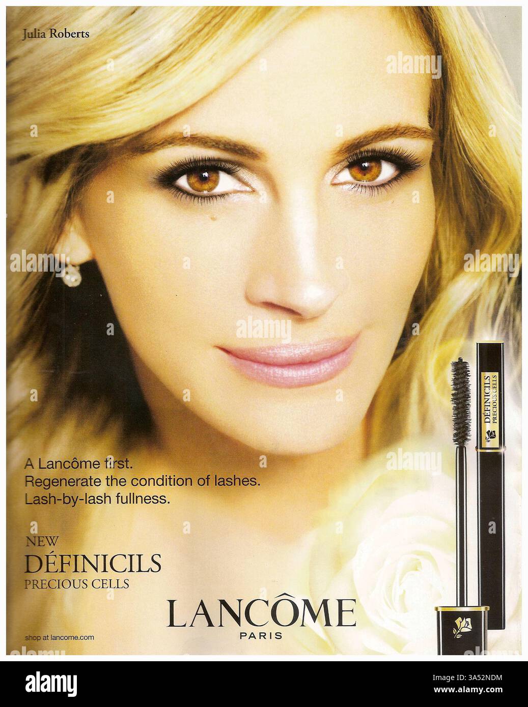 2010 Lancome Paris Definicils Mascara ad featuring Actress Julia ...