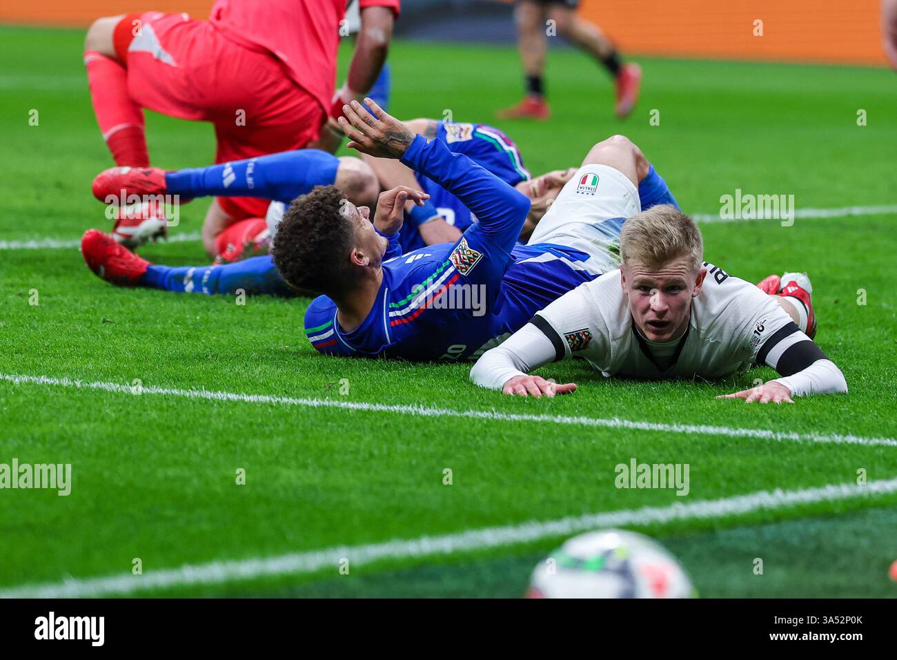 Jonathan Burkardt of Germany seen in action during UEFA Nations League ...