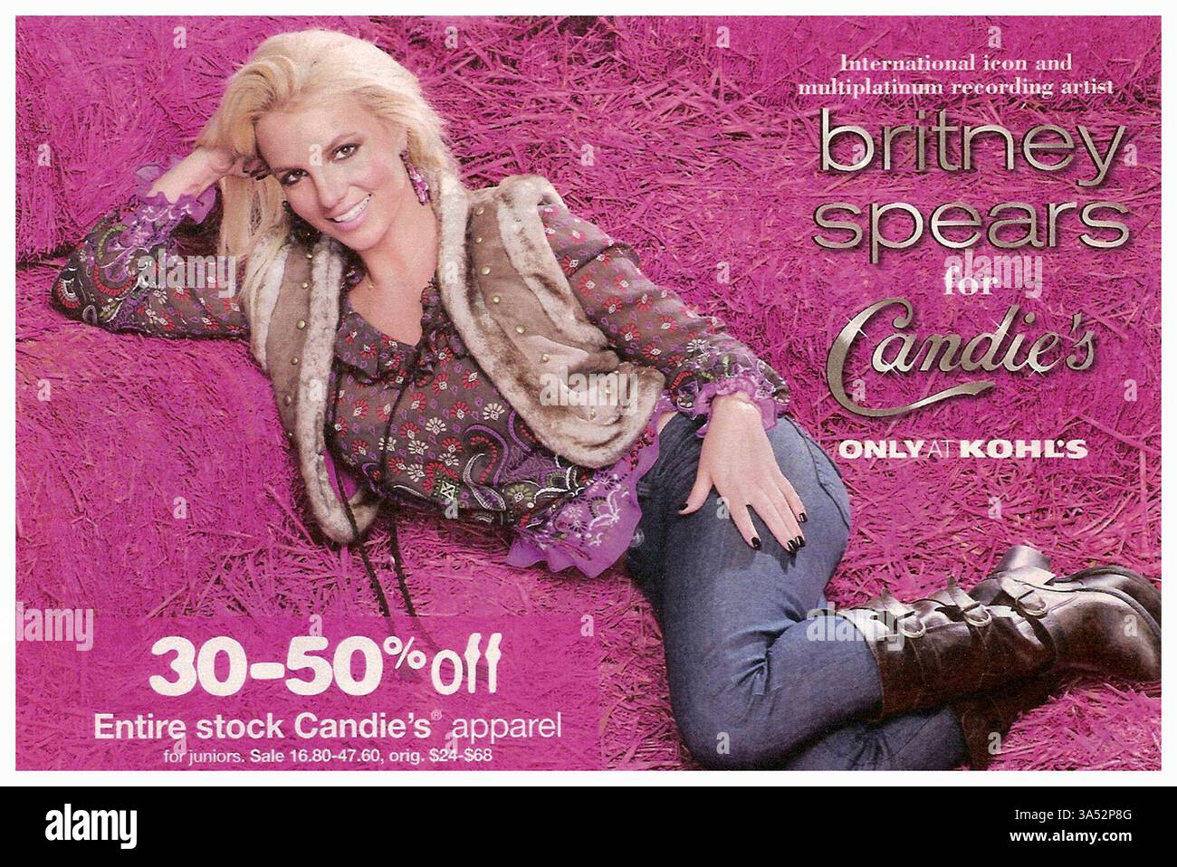 2009 print ad for Candie's designed by Britney Spears for Kohl's, a ...