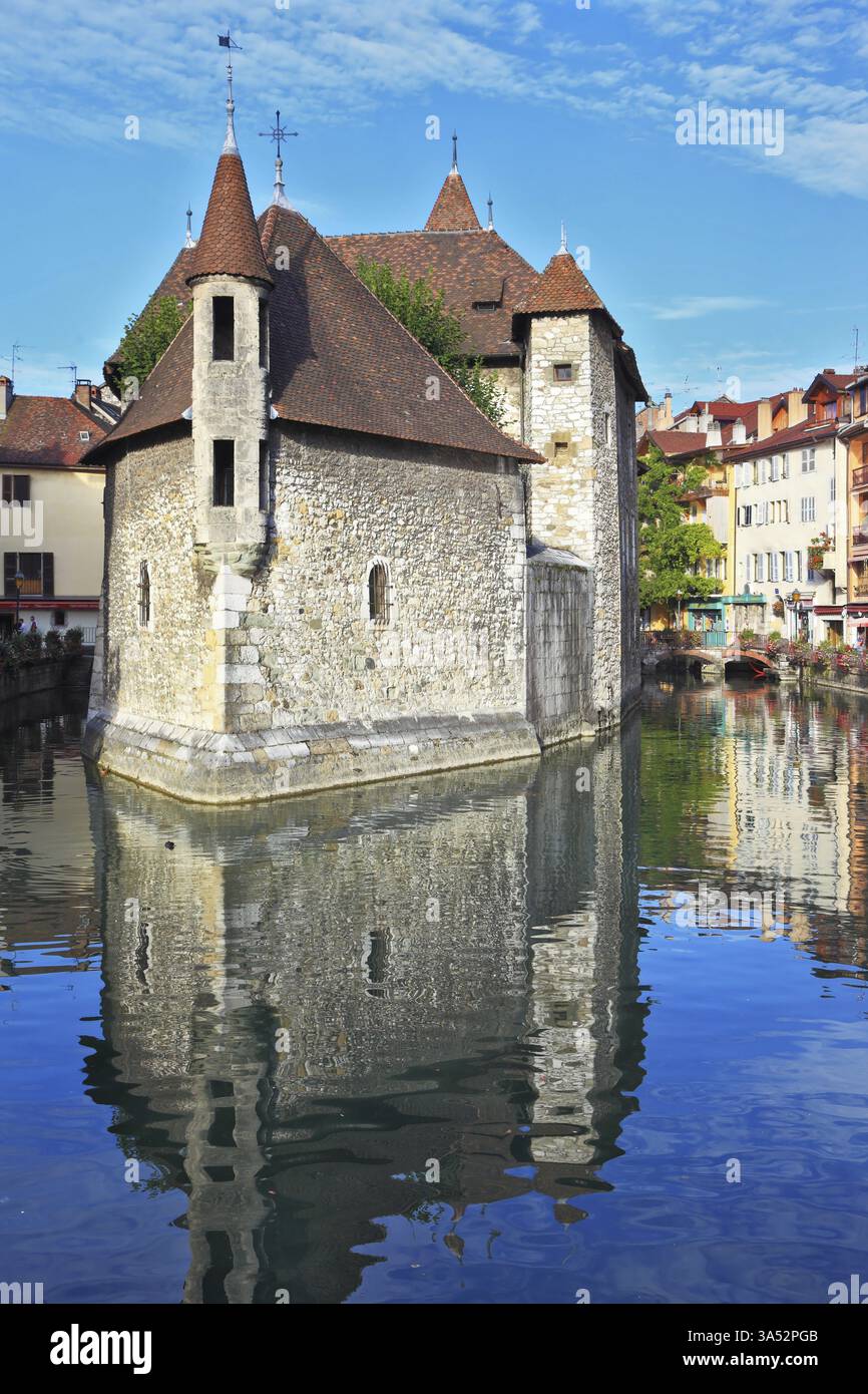 Clear early morning. The bastion turned into prison, is reflected in ...