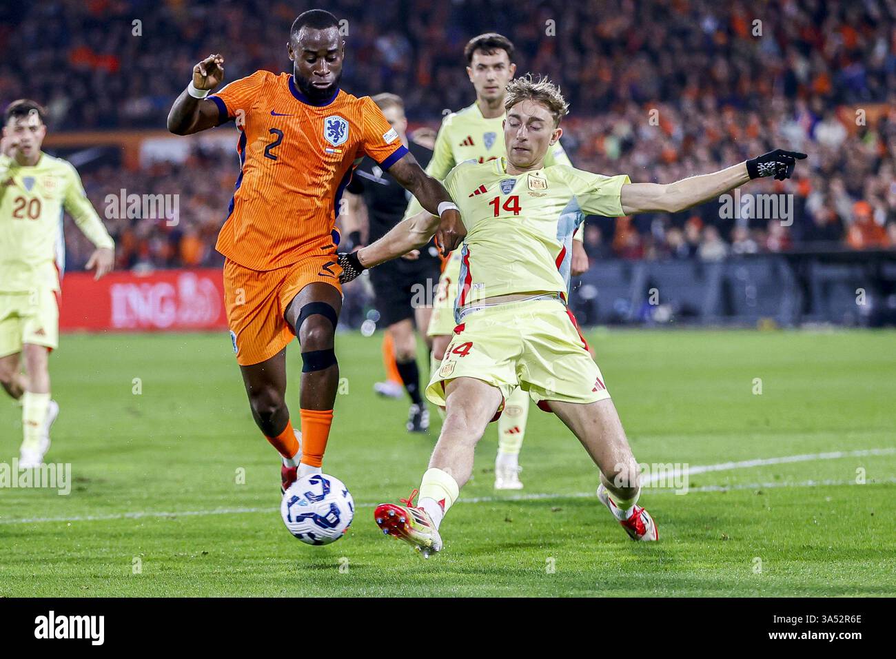 Rotterdam, Netherlands. 20th Mar, 2025. ROTTERDAM, 20-03-2025, Stadium ...