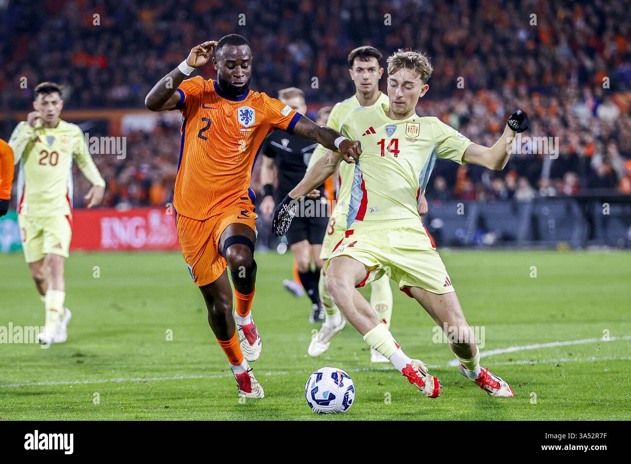 Rotterdam, Netherlands. 20th Mar, 2025. ROTTERDAM, 20-03-2025, Stadium ...