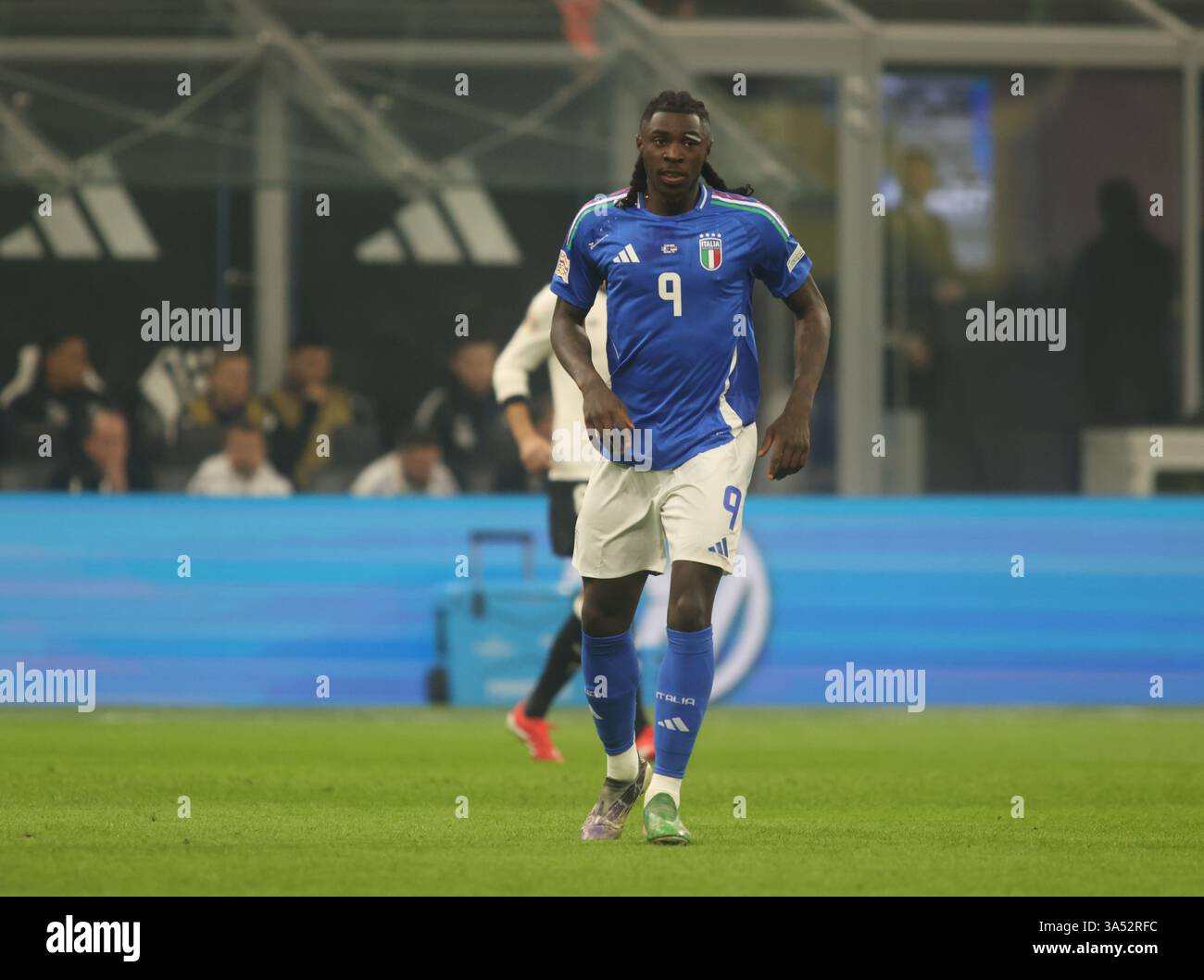 Milan, Italy. 20th Mar, 2025. Moise Kean of Italy during the UEFA ...