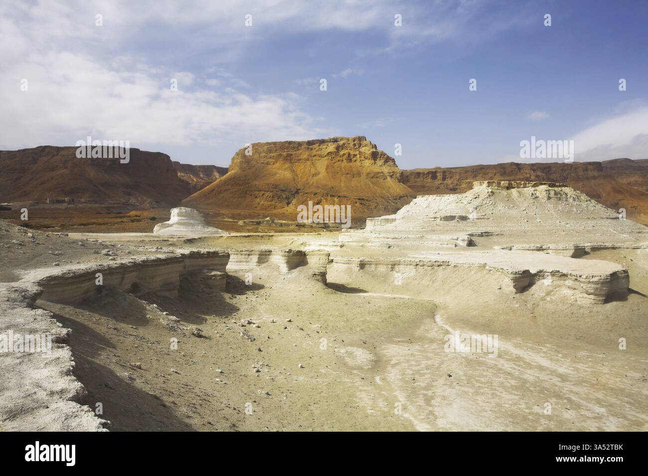 Picturesque ancient mountains and canyon about the Dead Sea in Israel ...