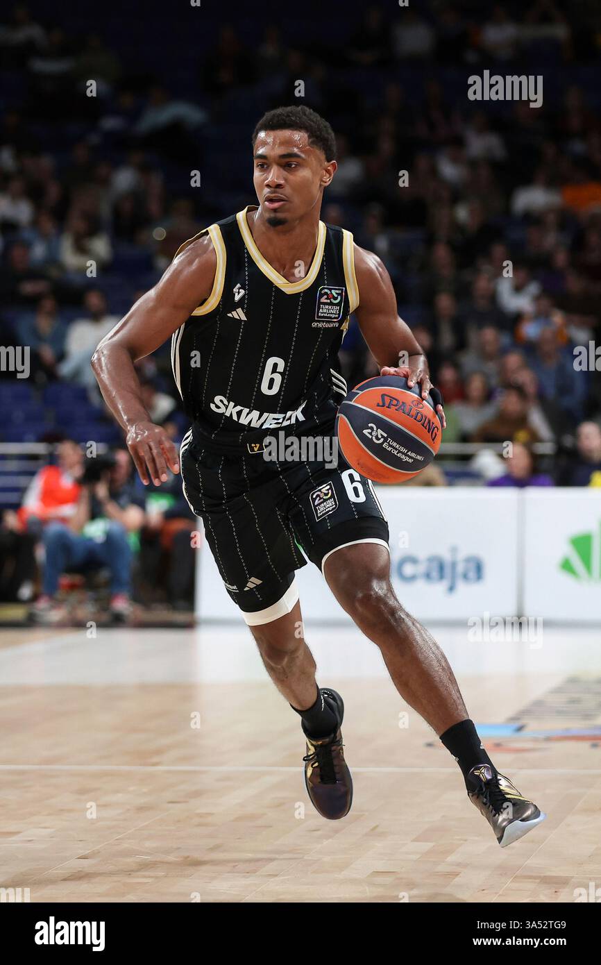 Theo Maledon of LDLC Asvel Villeurbanne in action during the Turkish ...