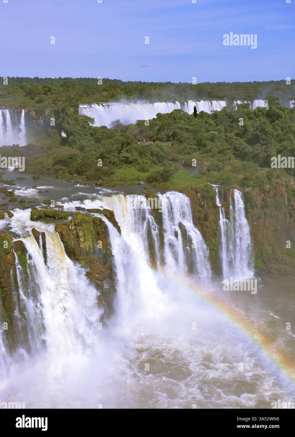 The magnificent rainbow costs over roaring water streams. The best ...