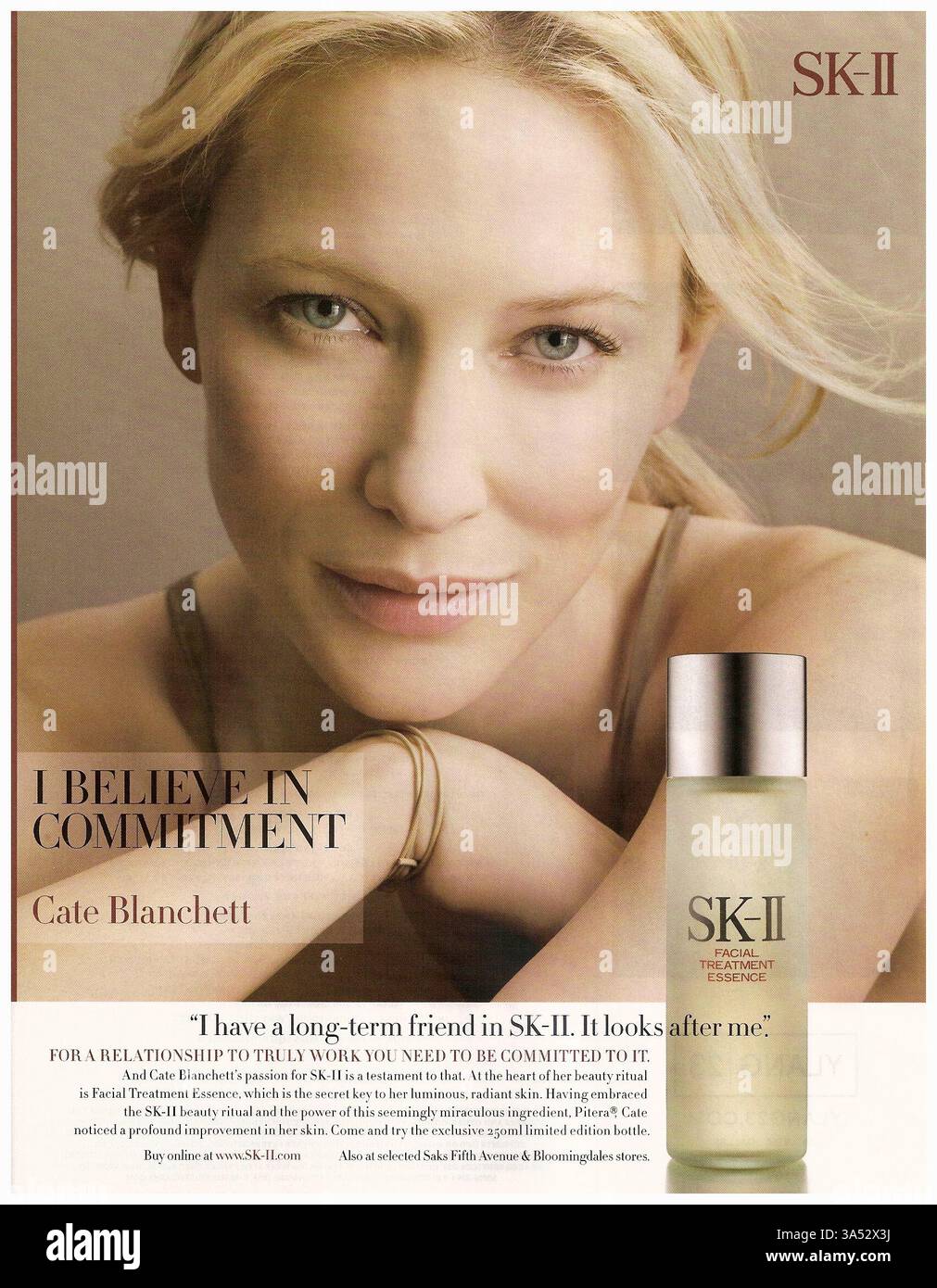 2009 advertisement for SK-II Facial Treatment Essence, featuring ...