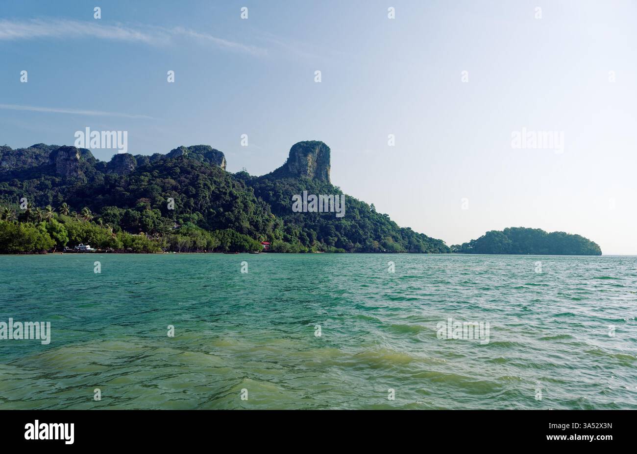 Limestone cliffs rise over the emerald waters of Railay Stock Photo - Alamy