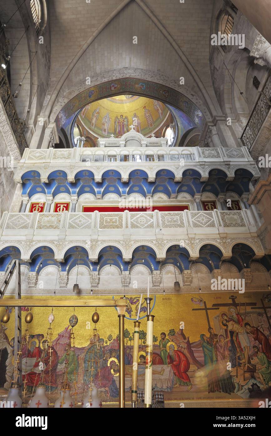 Painting of interior walls and ceilings set in the Temple of the Holy ...