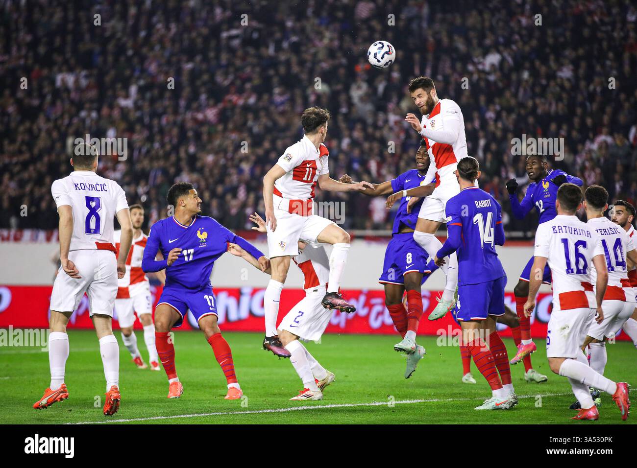 Split, Croatia. 20th Mar, 2025. SPLIT, CROATIA - MARCH 20: Duje Caleta ...