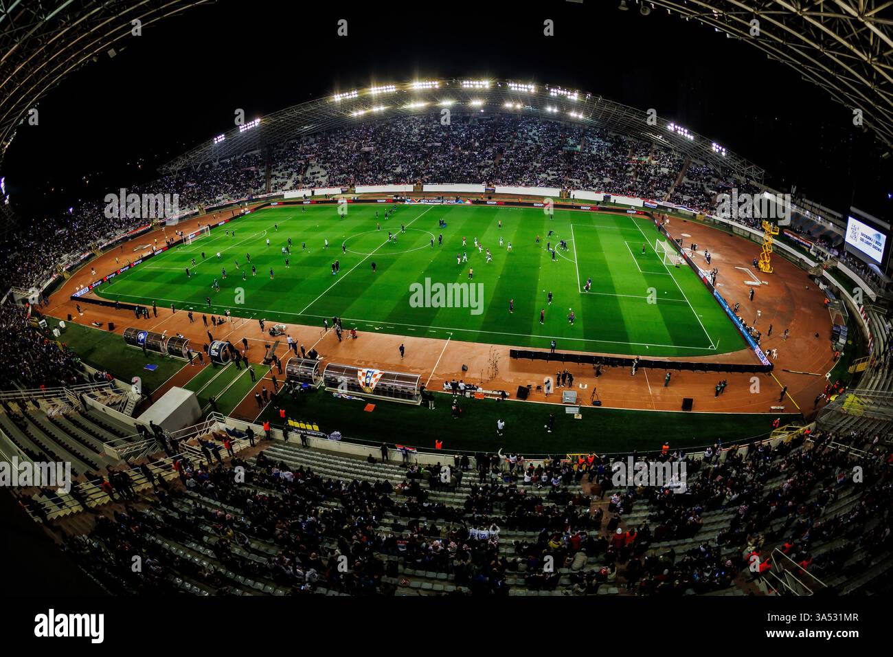 SPLIT, CROATIA - MARCH 20: General view of Stadion Poljud during the ...