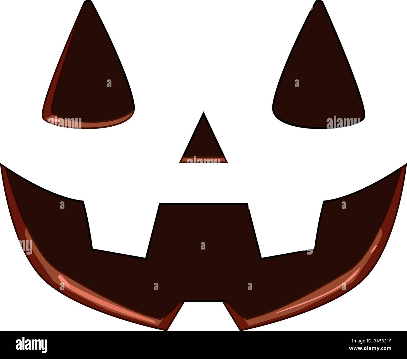 Scary eerie cartoon face Cut Out Stock Images & Pictures - Alamy