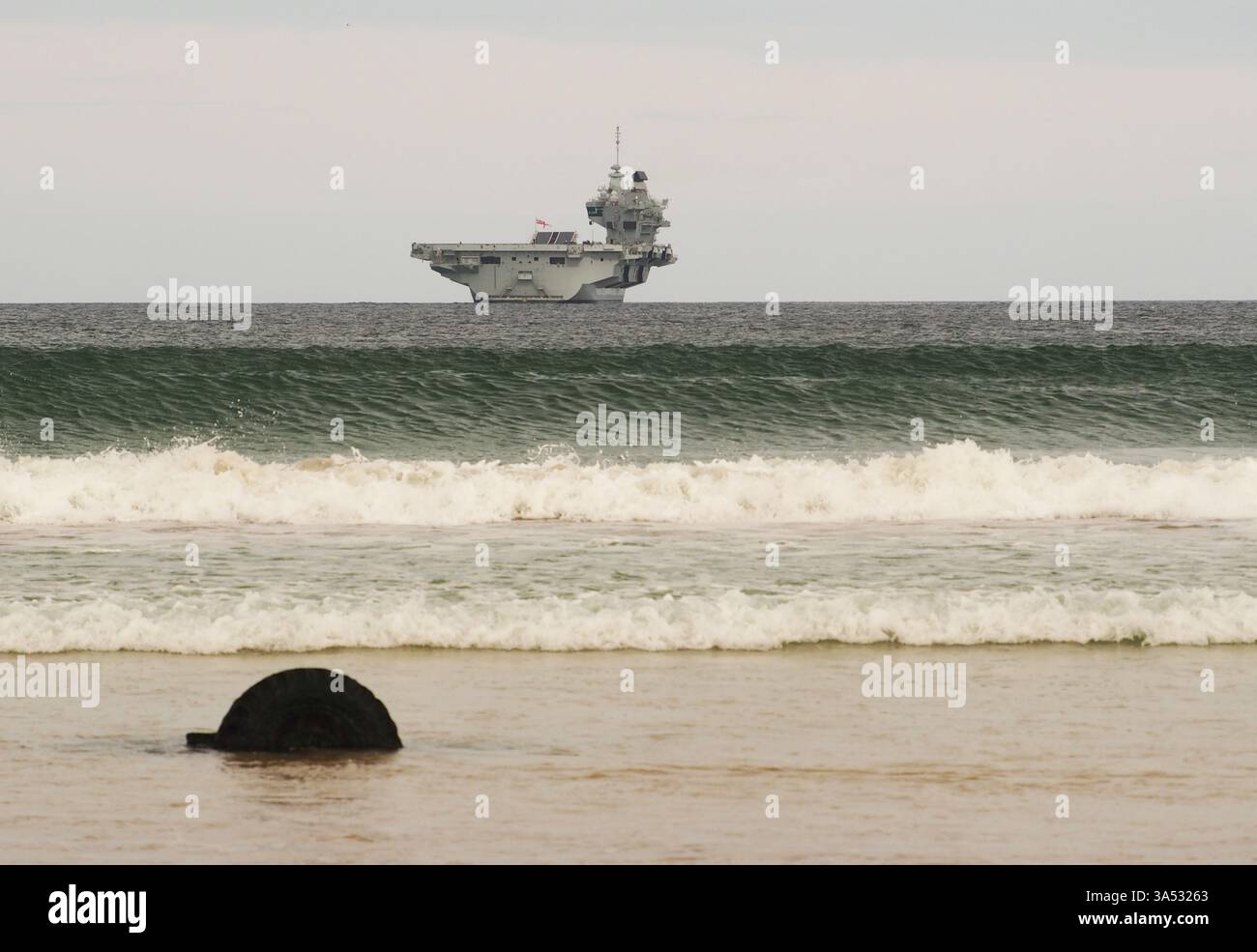 The HMS Prince of Wales (R09), Queen Elizabeth class aircraft carrier ...