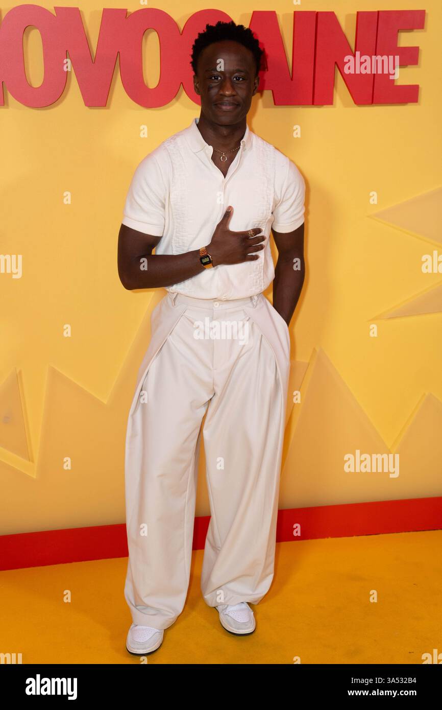 Stephen Omotayo attends a special screening of Novocaine at the Dive ...