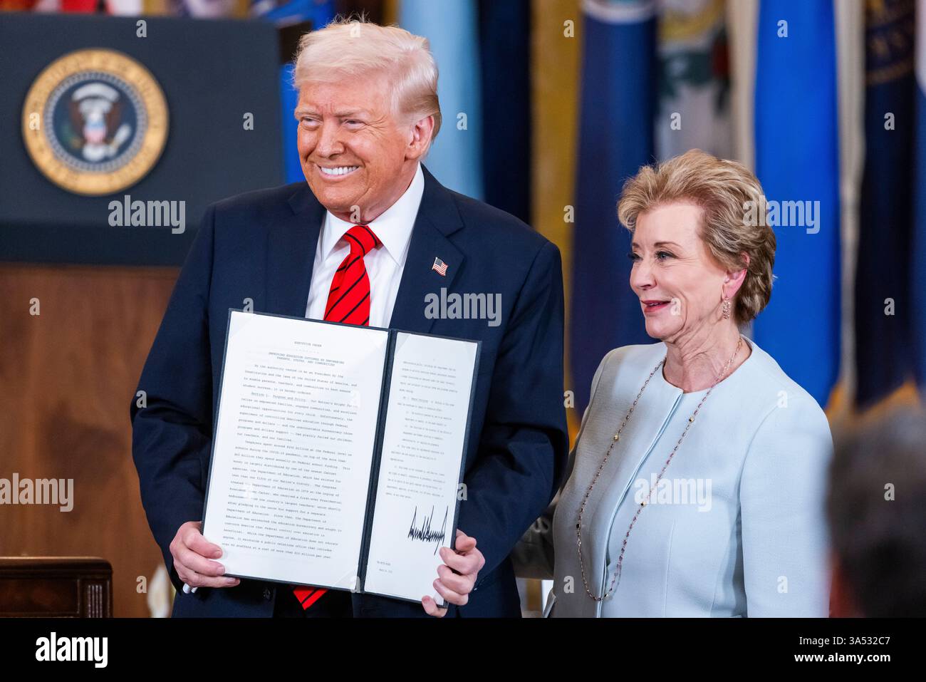 Washington, United States. 20th Mar, 2025. US President Donald Trump ...